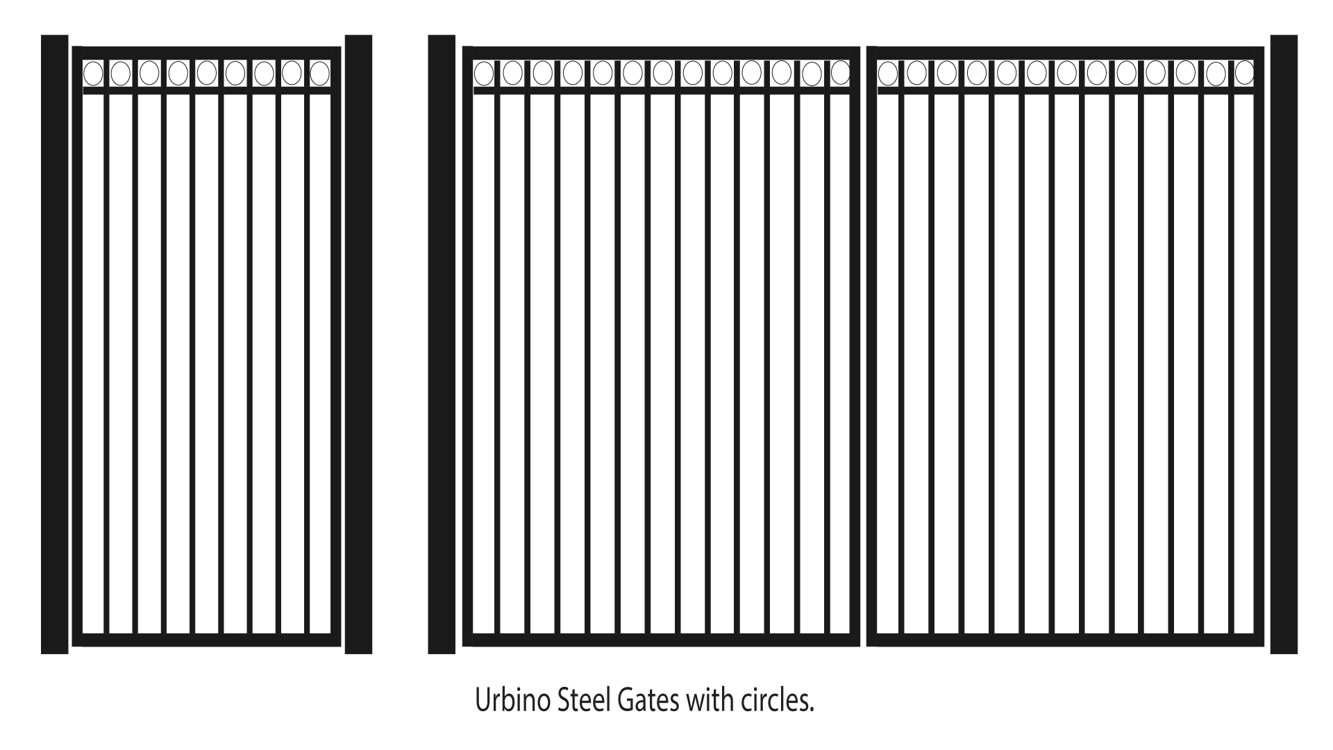 Steel Gates, wrought iron gates and metal fencing.
