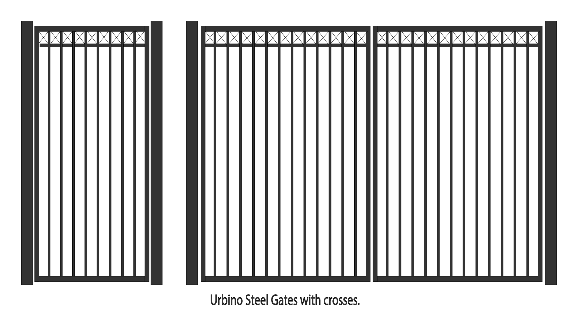 Steel Gates, wrought iron gates and metal fencing.
